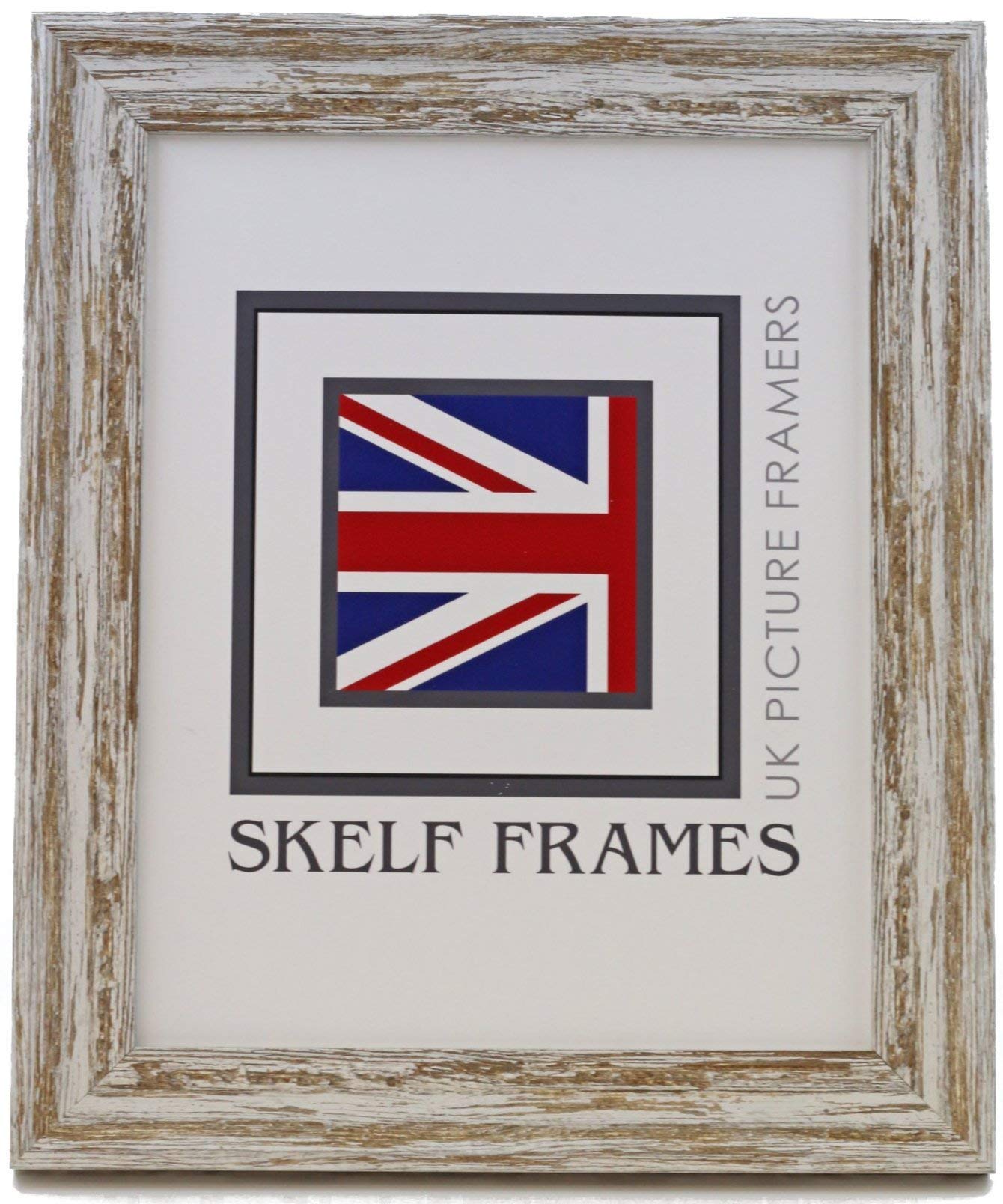 Buy Skelf Frames 16 x 14 Inches Picture Photo Frame in Shabby White and ...