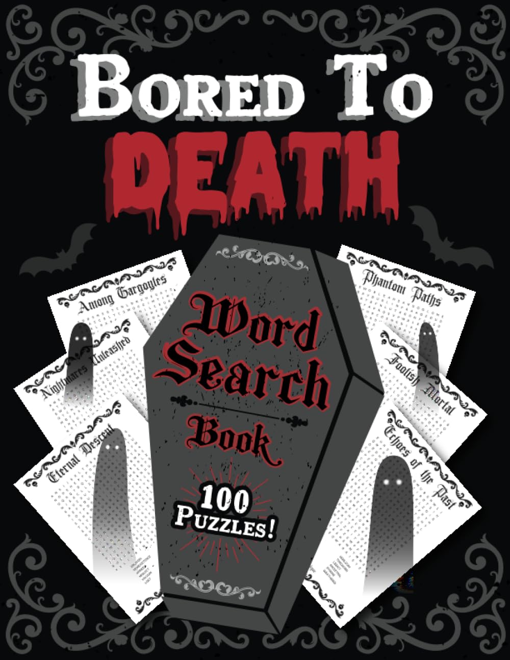 Amazon.com: Bored to Death Word Search: Gothic Horror Puzzle Book for ...