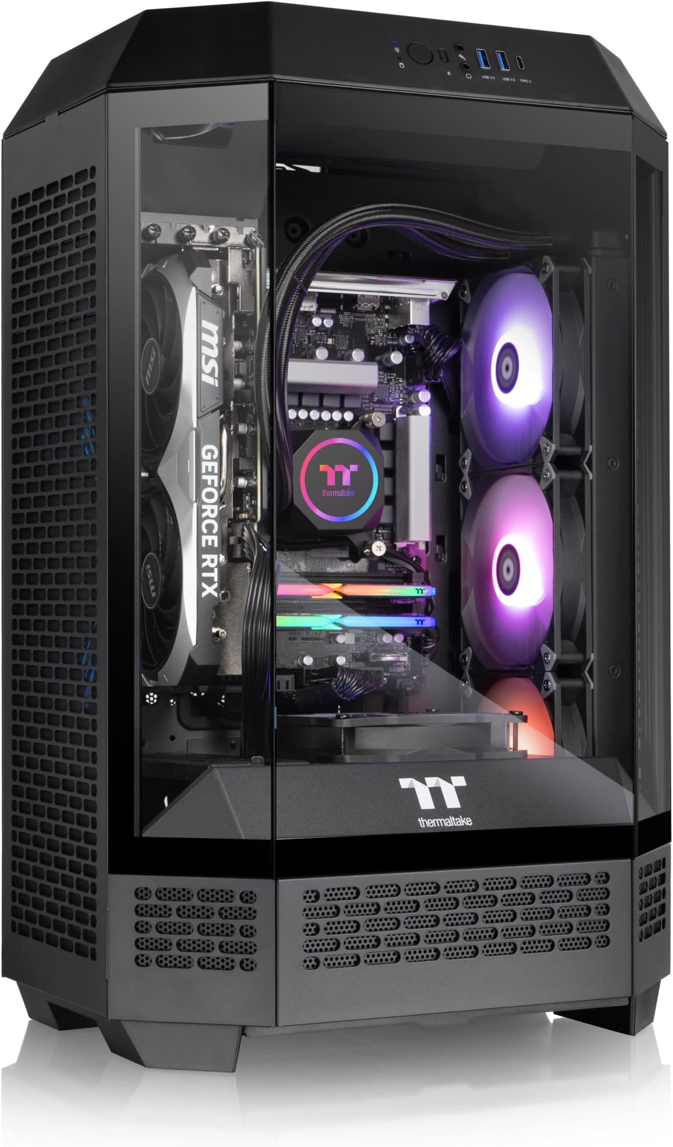 Amazon.com: Thermaltake LCGS Reactor i90 Gaming Desktop (Intel Core™ i9-14900KF, 32GB 5600MT/s ...