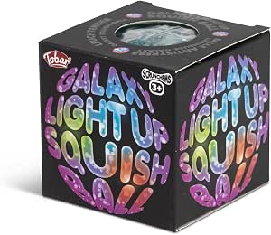 Amazon.com: Tobar SCRUNCHEMS GALAXY LIGHT UP STRESS SQUISH BALL Toy ...
