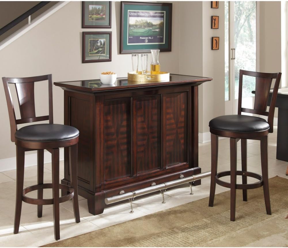Amazon.com: Home Styles Rio Vista 3-Piece Bar and Stool Set, Espresso ...