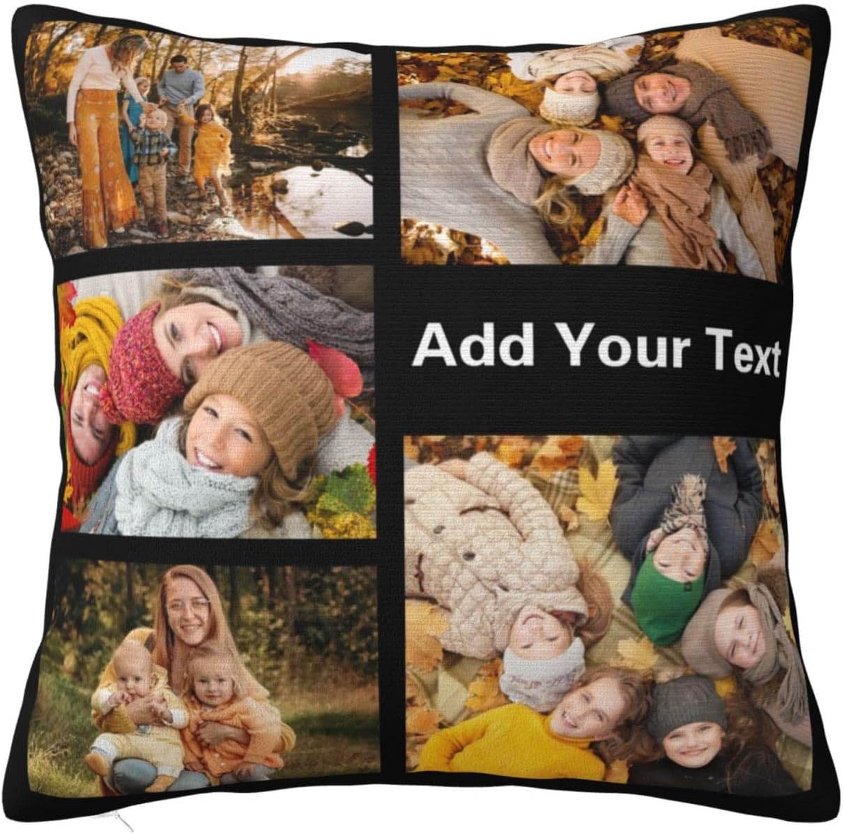 Amazon.com: Sycamo Custom Family Pillowcase with Photos and Text,Making ...