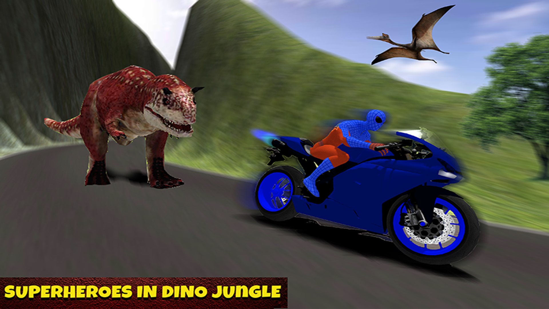 Superheroes Bike Racing: Dino World - App on Amazon Appstore