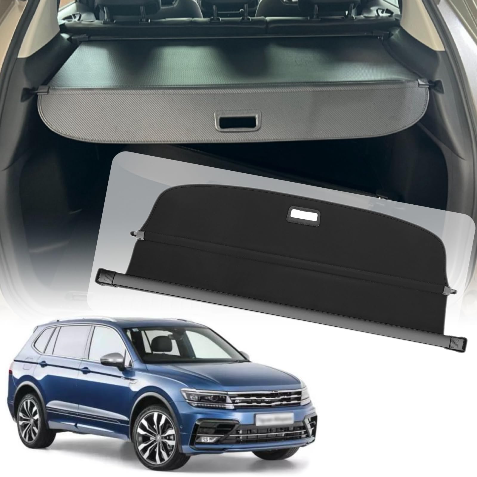 Amazon.com: Vinomkii Cargo Cover fit for VW Volkswagen Tiguan 2018-2024 ...