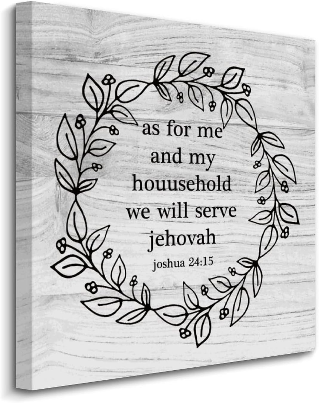 Amazon.com: Motivational Canvas Prints Wall Art As for Me And My ...