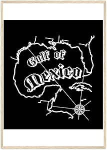 Amazon.com: Gulf Of Mexico - Poster - Map Posters: Posters & Prints