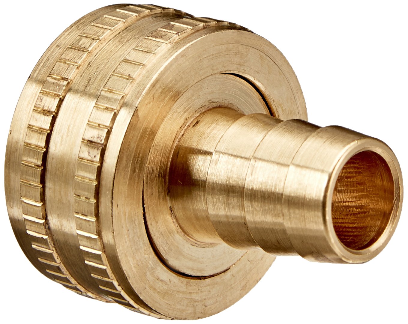 Parker Hannifin 90GH-12-8 Brass Garden Hose Fitting, 3/4" Swivel Female ...