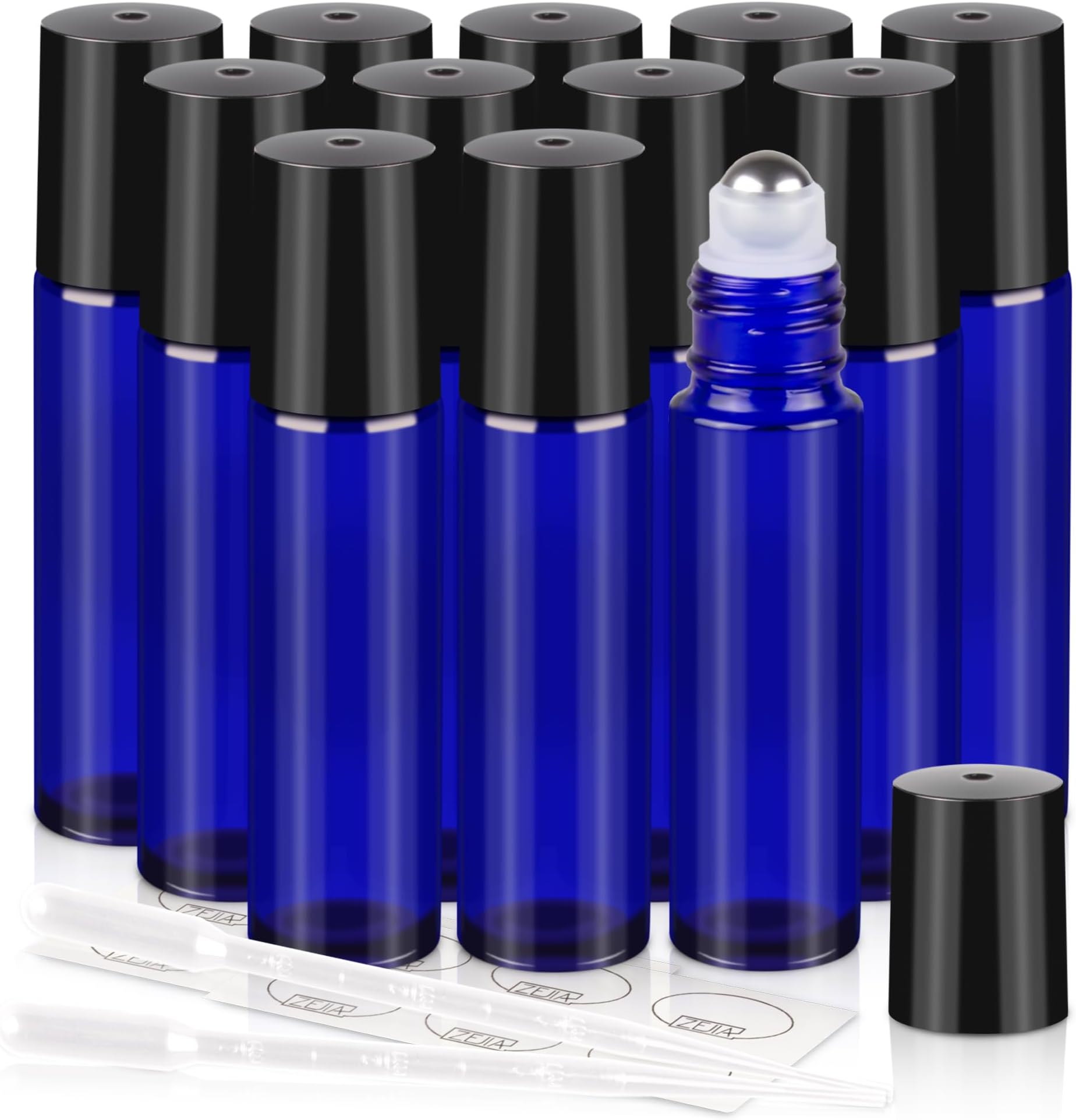 Amazon.com: MaxMau Pack of 100,5ml Colored Roller Bottles for Essential ...