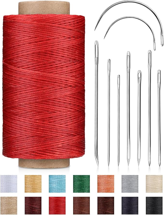 Amazon.com: DIUDUS 218 Yards Upholstery Thread Heavy Duty, Waxed ...