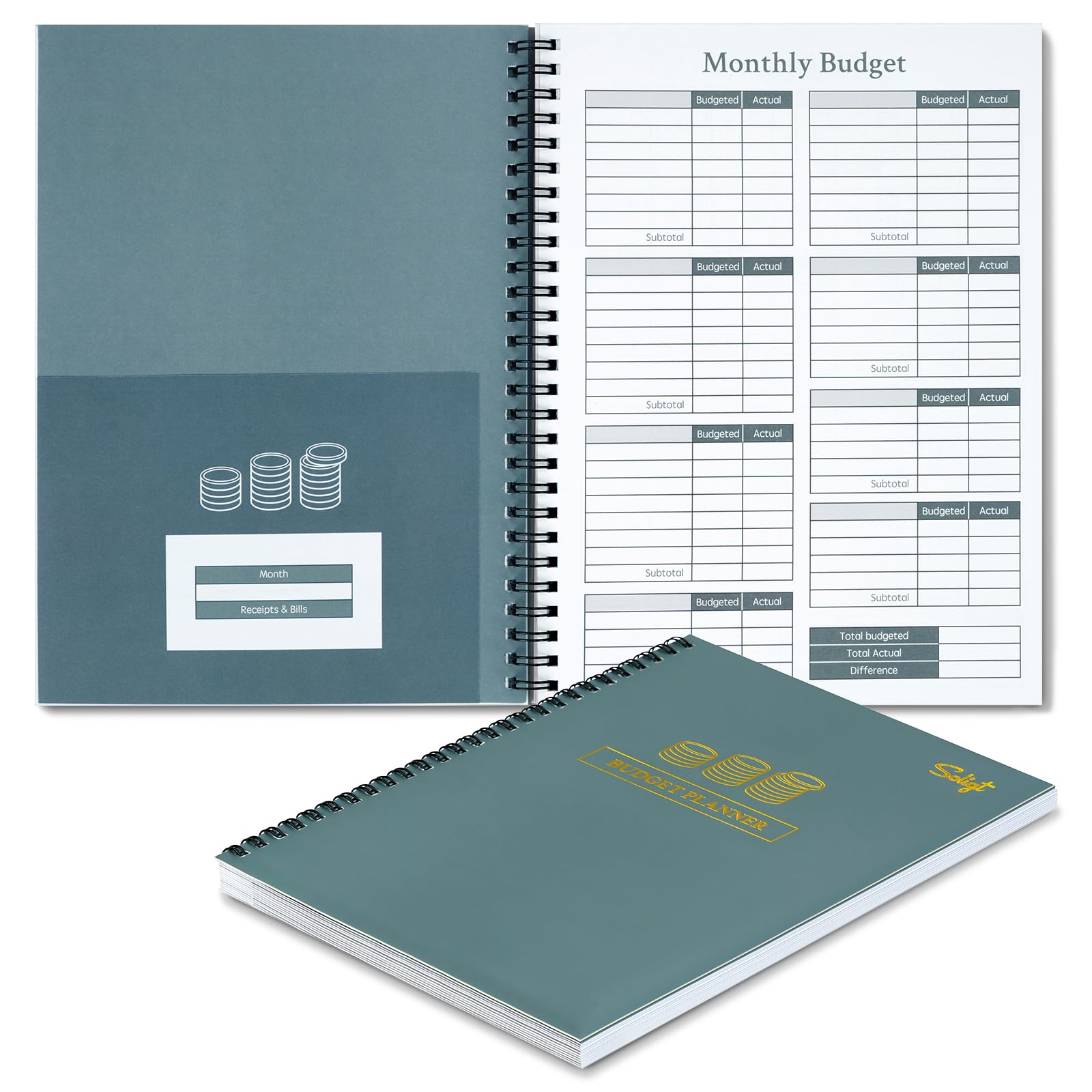 Snapklik.com : Monthly Budget Planner Book 2025 (Undated)