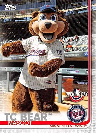 Amazon.com: 2019 Topps Opening Day Mascots Baseball #M-8 TC Bear ...