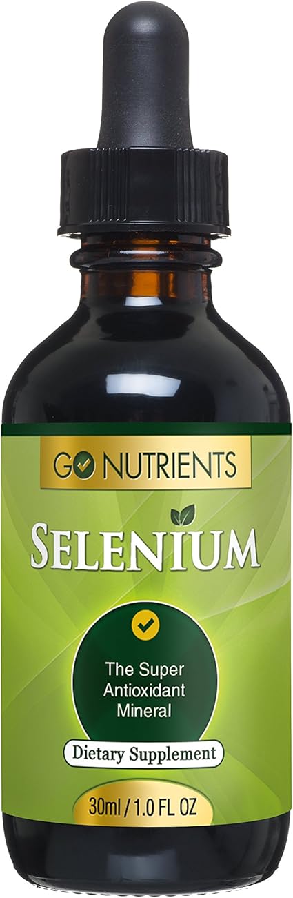 Amazon.com: Go Nutrients Selenium 200 mcg Supplement, Yeast-Free Liquid ...