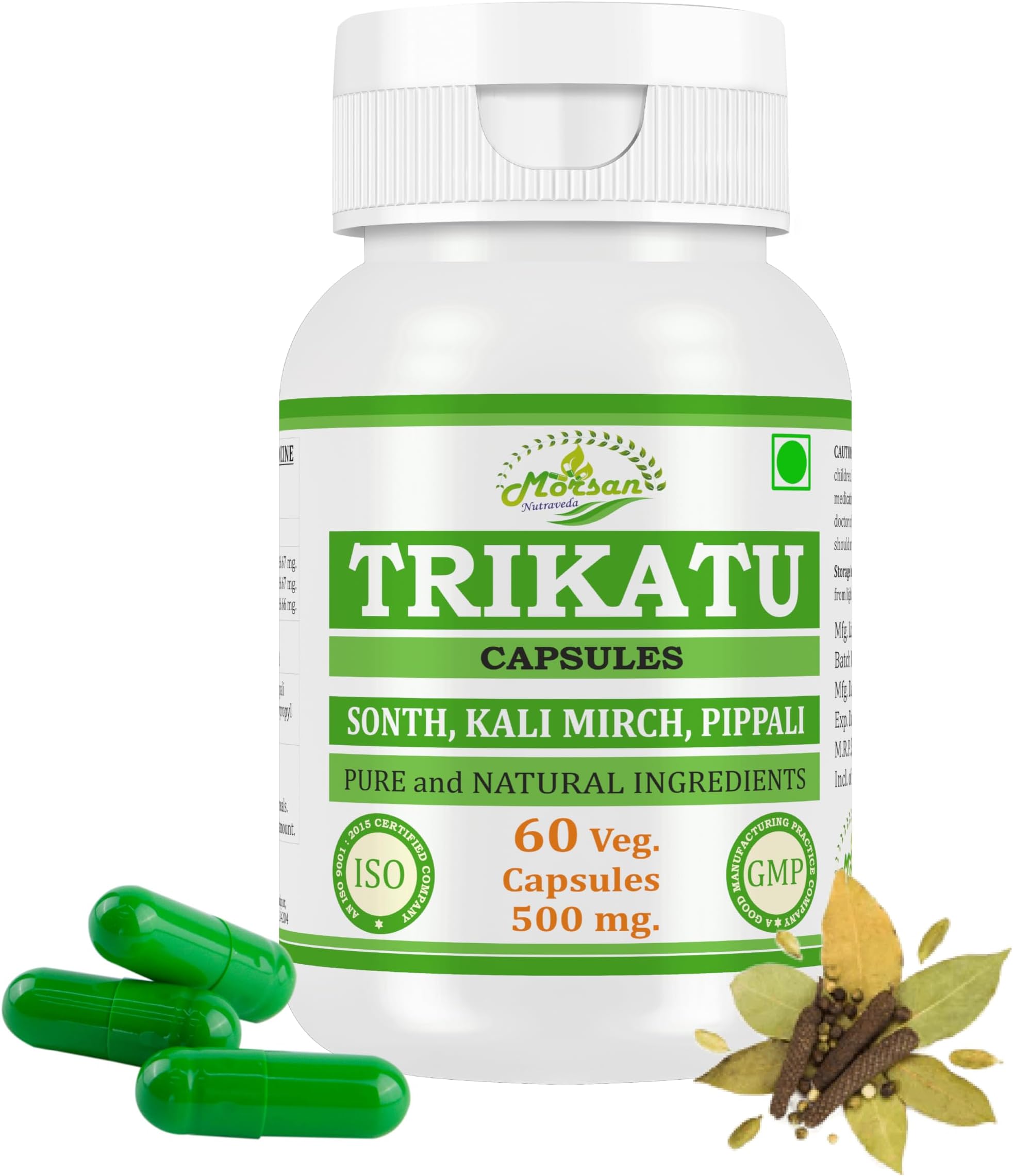 Amazon.com: Natural and Pure Herbal Trikatu (Pippali, Kali Mirch, Sonth ...
