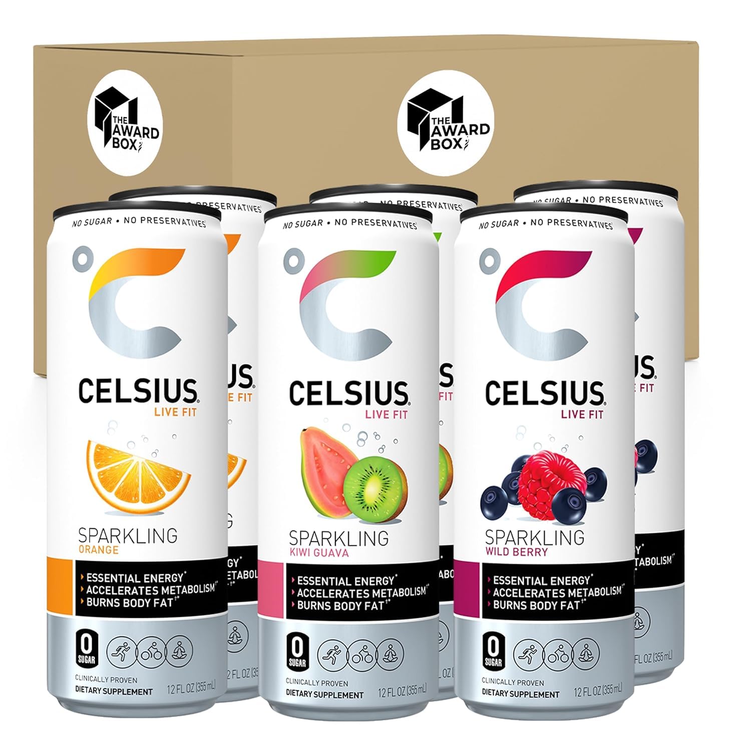 Snapklik.com : Celsius Sparkling Essential Energy Drink No Sugar Or ...