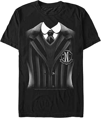 Amazon.com: Fifth Sun Men's Wednesday Nevermore Academy Uniform T-Shirt ...