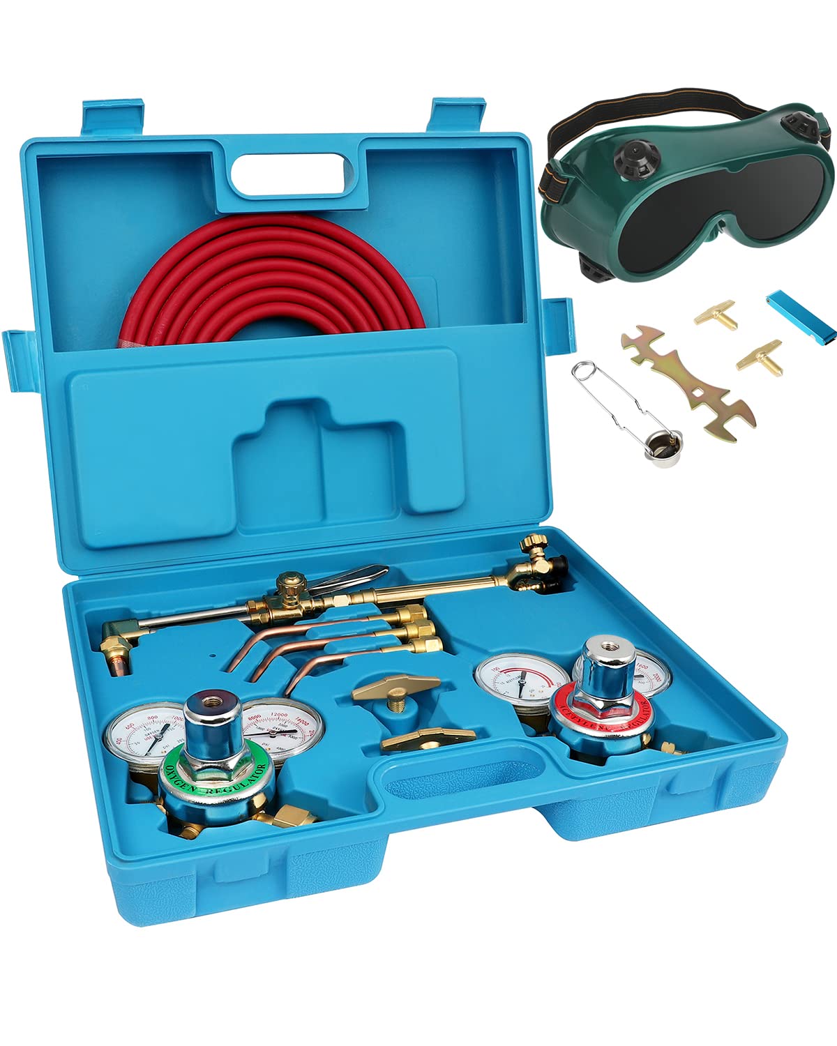 Snapklik.com : Gas Welding Cutting Kit, Oxygen Acetylene Torch ...