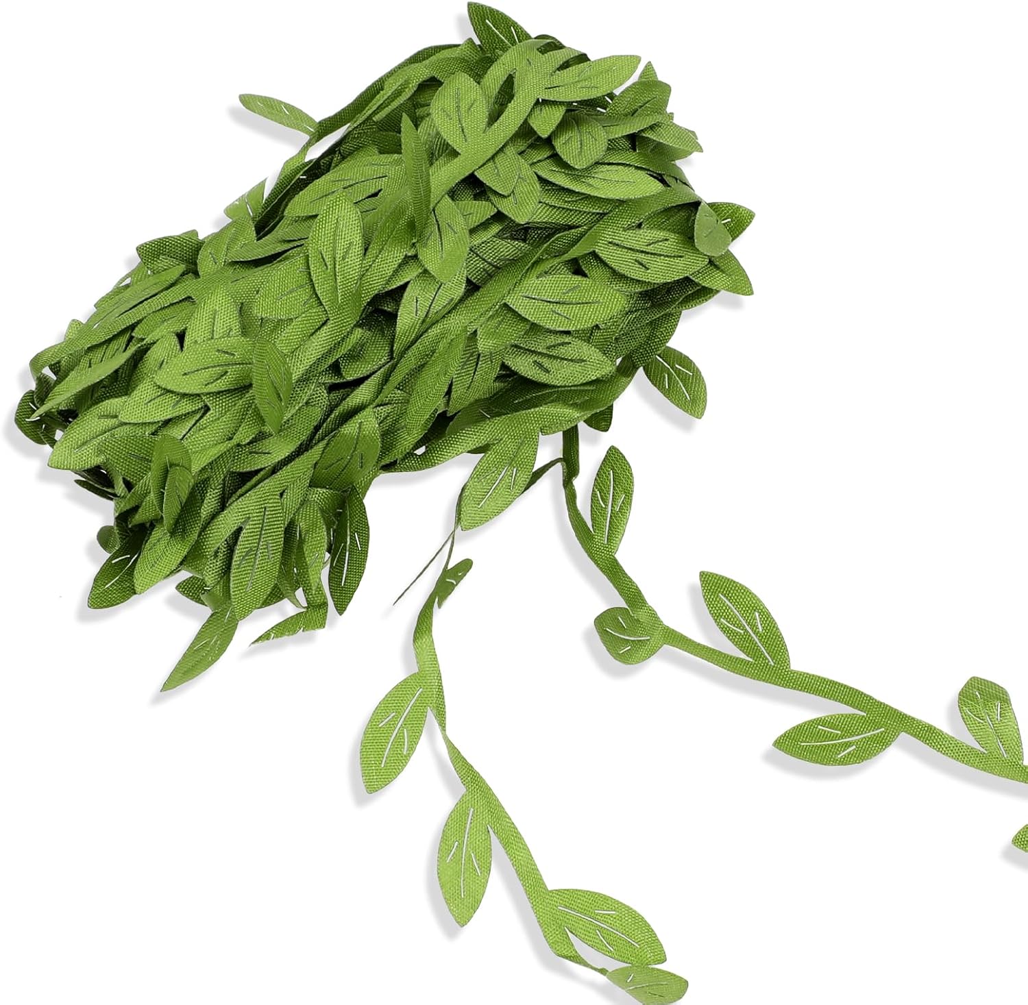 Amazon.com: 33 FT Artificial Vines Leaves String, Leaf Ribbon Green ...