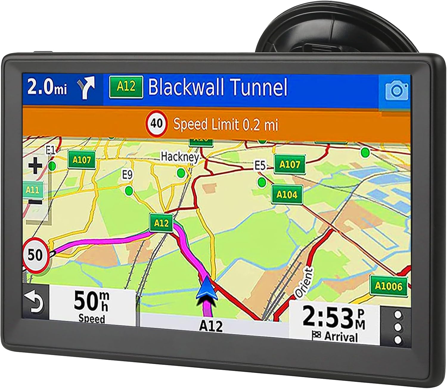 OHREX N76 Bluetooth Sat Nav 798, 7 inch with UK Europe Maps 2024(Free ...