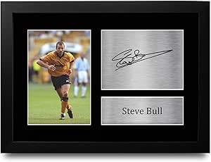 HWC Trading Steve Bull Wolves Printed Memorabilia Signed Autograph ...