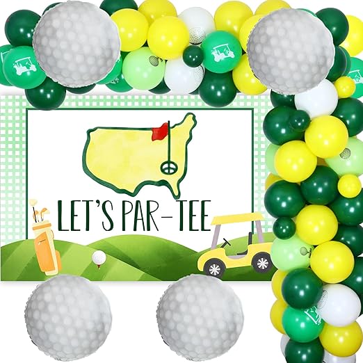 Amazon.com: Golf Theme Party Decorations - Golf Theme Balloon Arch With ...