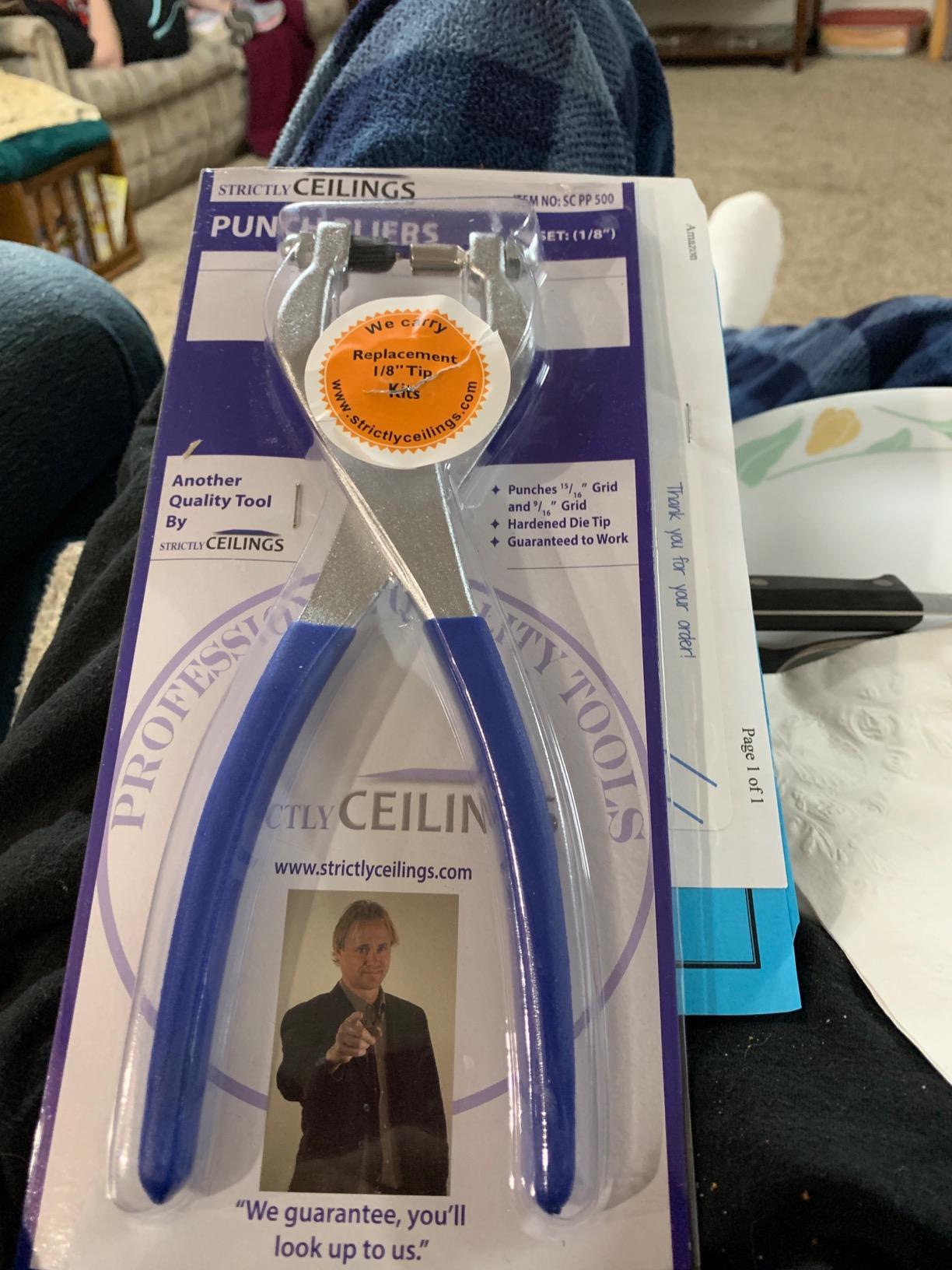 Ceiling Grid Punch Pliers, 1/8 or 3.175mm, Hole Punch by Strictly ...