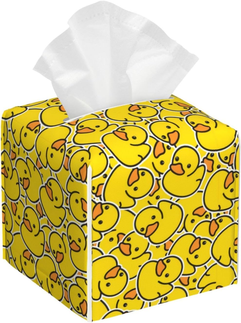 Amazon.com: Tissue Box Cover Funny Cute Duck Yellow Tissue Box Holder ...
