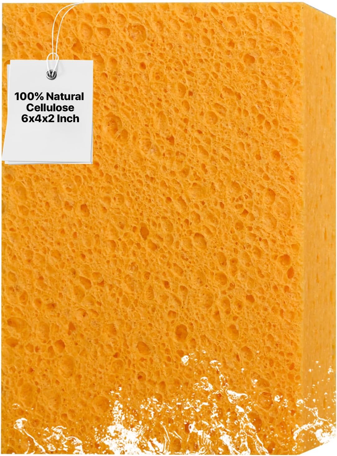 Amazon.com: 1 PCS Large Natural Cellulose Sponges 6x4x2 Inch - Super ...