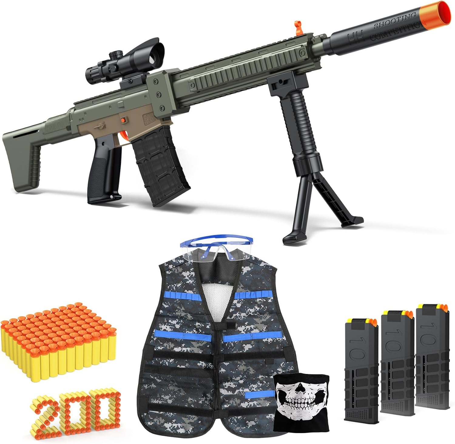 Amazon.com: Toy Gun - Automatic Sniper Rifle, Toy Foam Blasters with ...