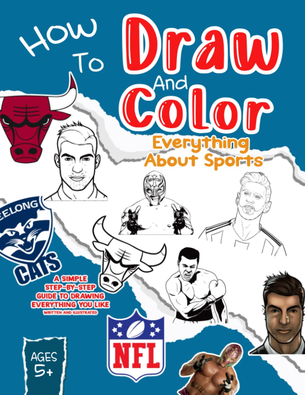 Buy How To Draw And Color Everything About Sports: Fantasy Draw Players ...