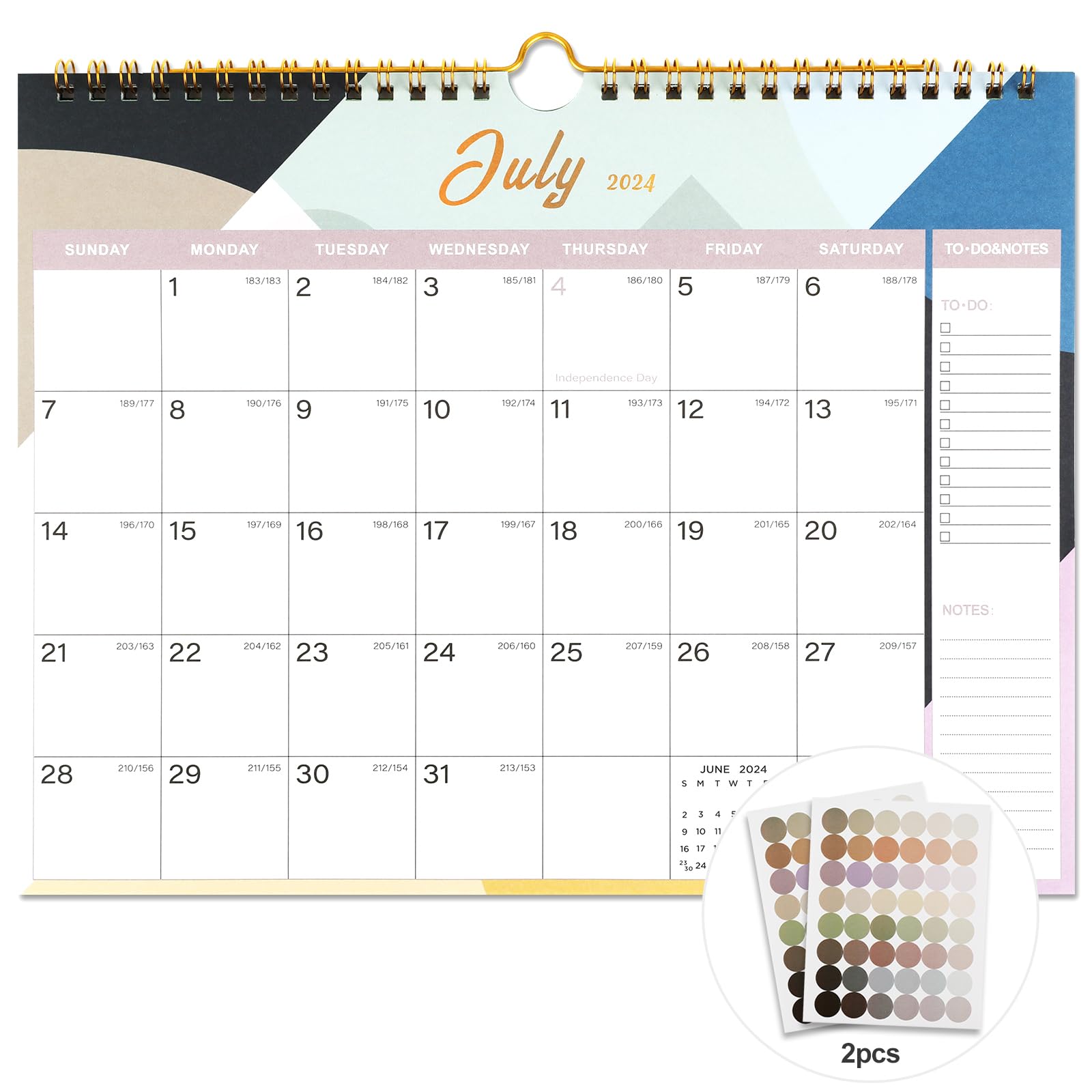 Snapklik.com : Vibrant Focus 2024-2025 Wall Calendar - 18 Monthly Wall ...
