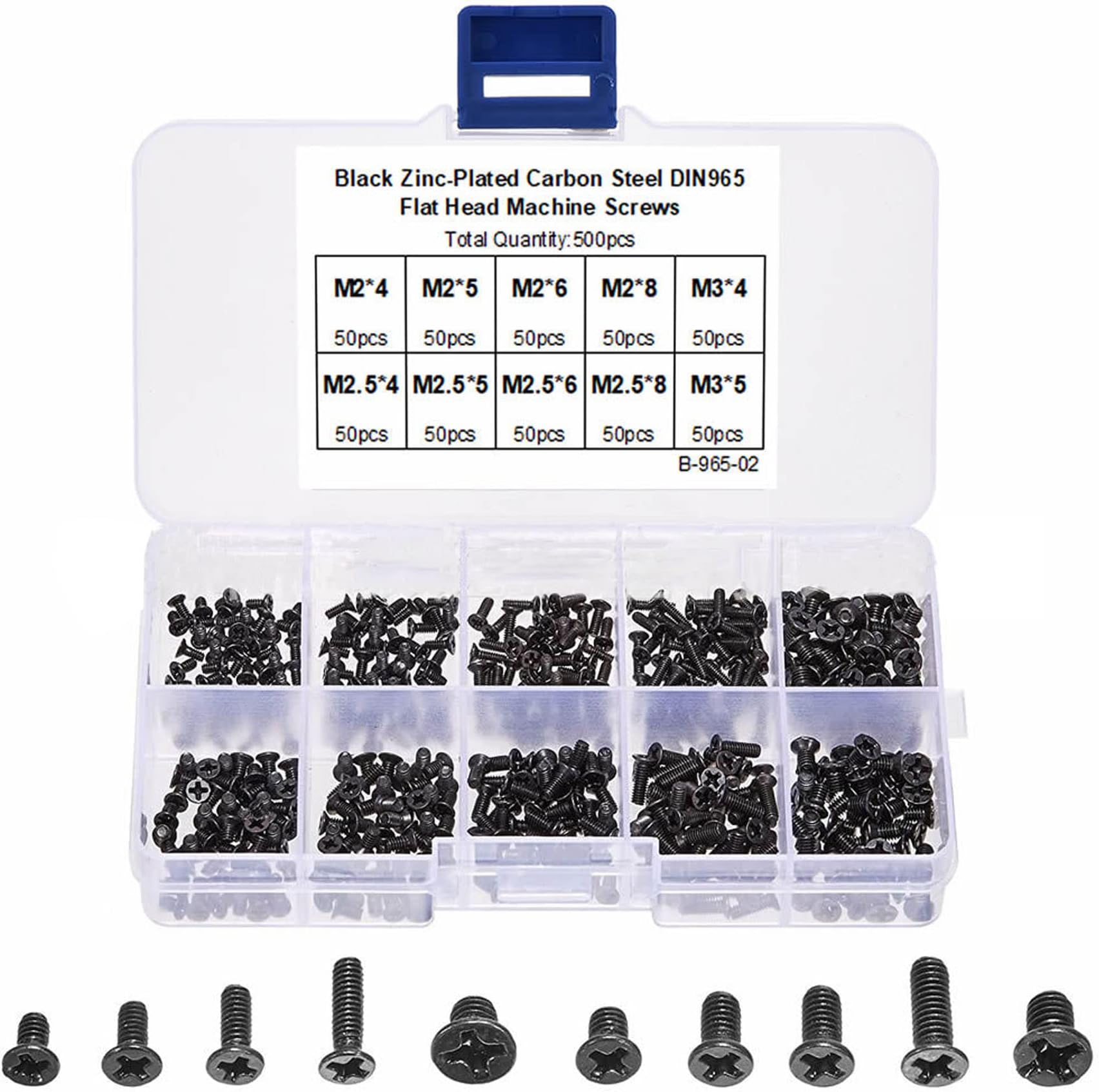 Akuoly PC Schrauben sortierten Set M2 M3 M2.5 Computerschrauben HDD M.2 ...