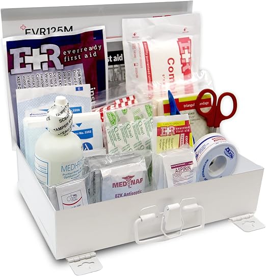 Amazon.com: Ever Ready First Aid 107 Piece 25 Person First Aid Kit with ...
