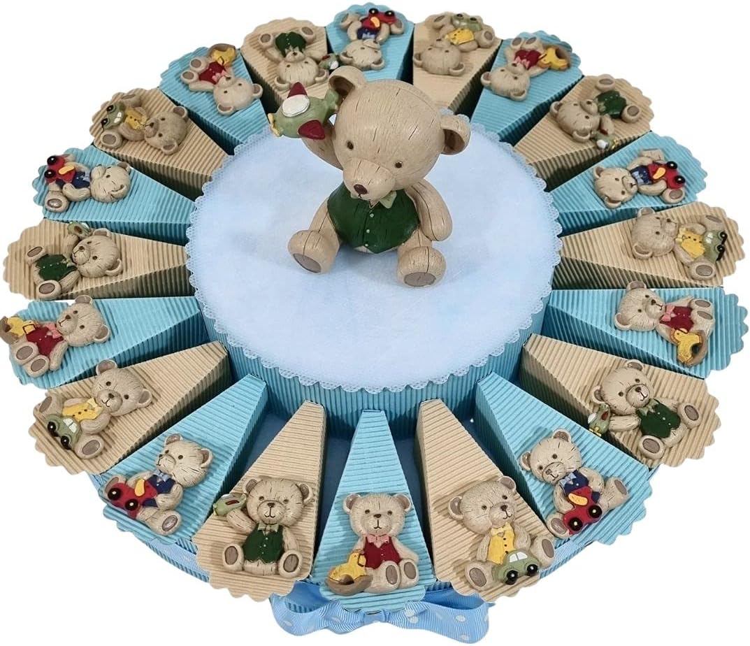 Sindy Bomboniere Orsetti Bimbo Battesimo Magnete su Torta bomboniera ...