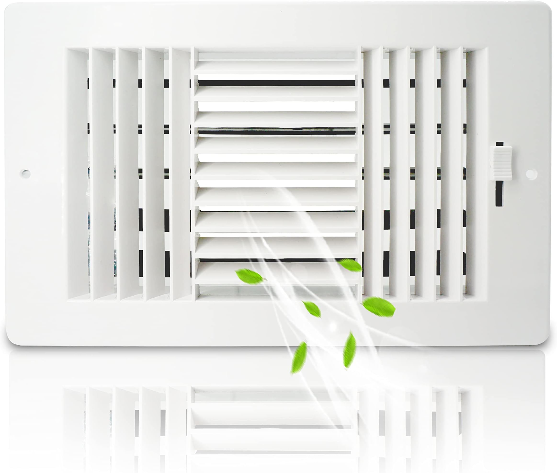 Sierra Grates 6" x 10" Premium 2 Way Air Flow Wall and Ceiling Register ...