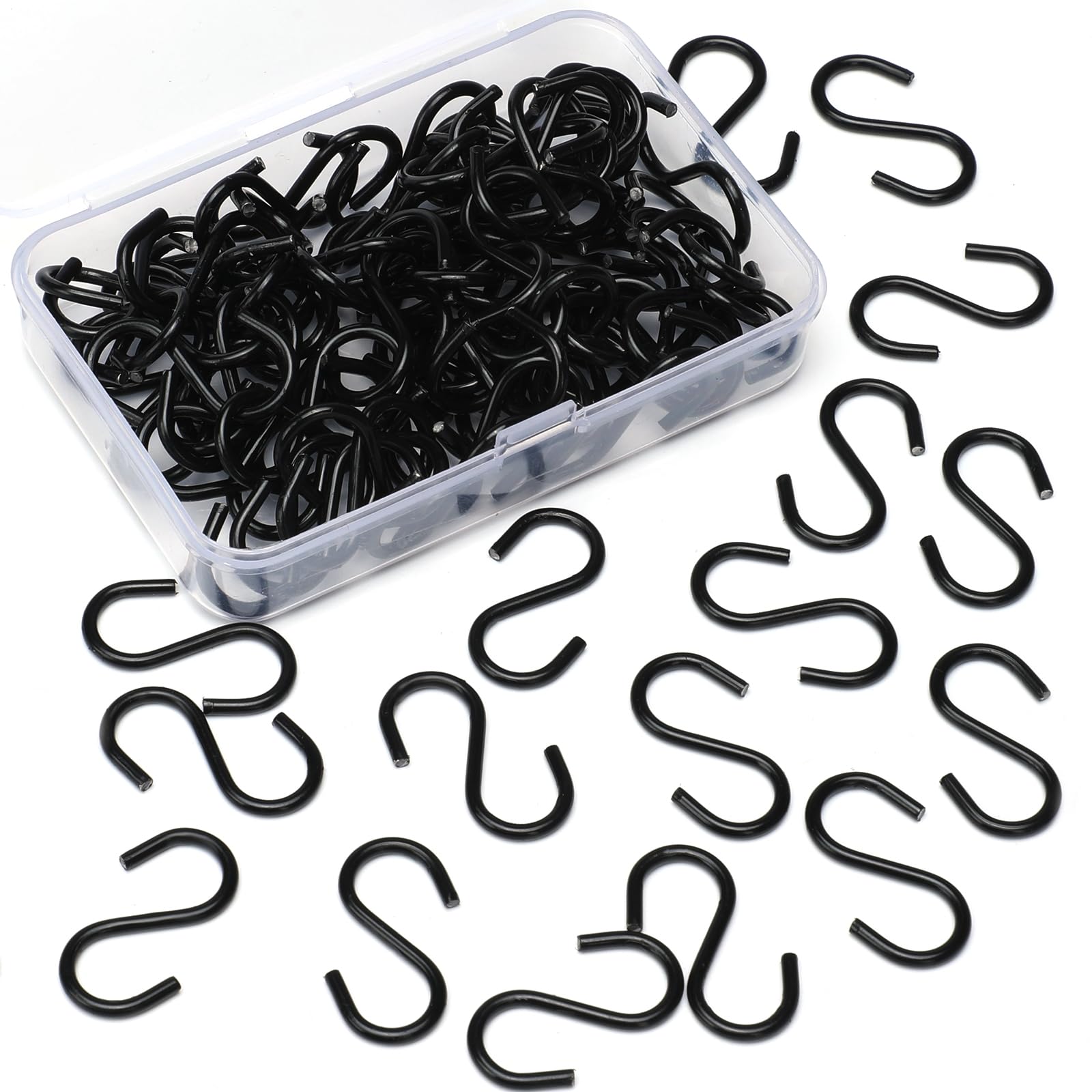 Amazon.com: Senkary 100 Pieces 1 Inch Mini S Hooks Small S Hooks ...