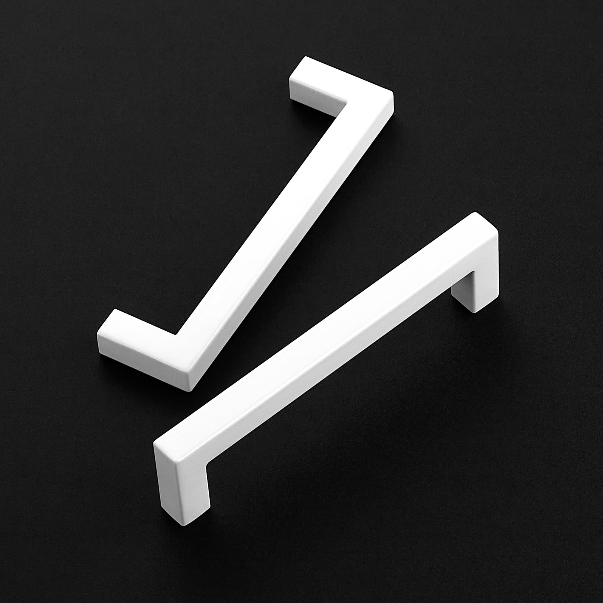 Snapklik.com : Ravinte 25 Pack 5 Inch Square Cabinet Handles - White ...