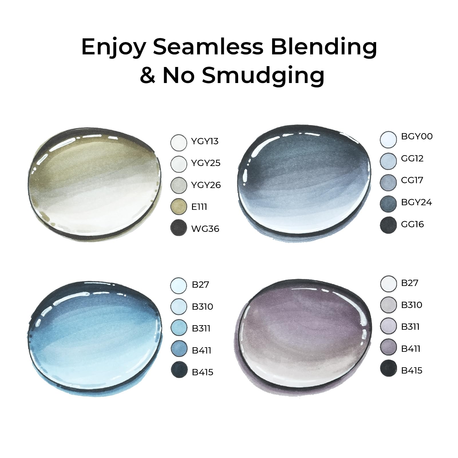 Snapklik.com : Alcohol Markers Gray Tone- Double Tipped Alcohol Based ...