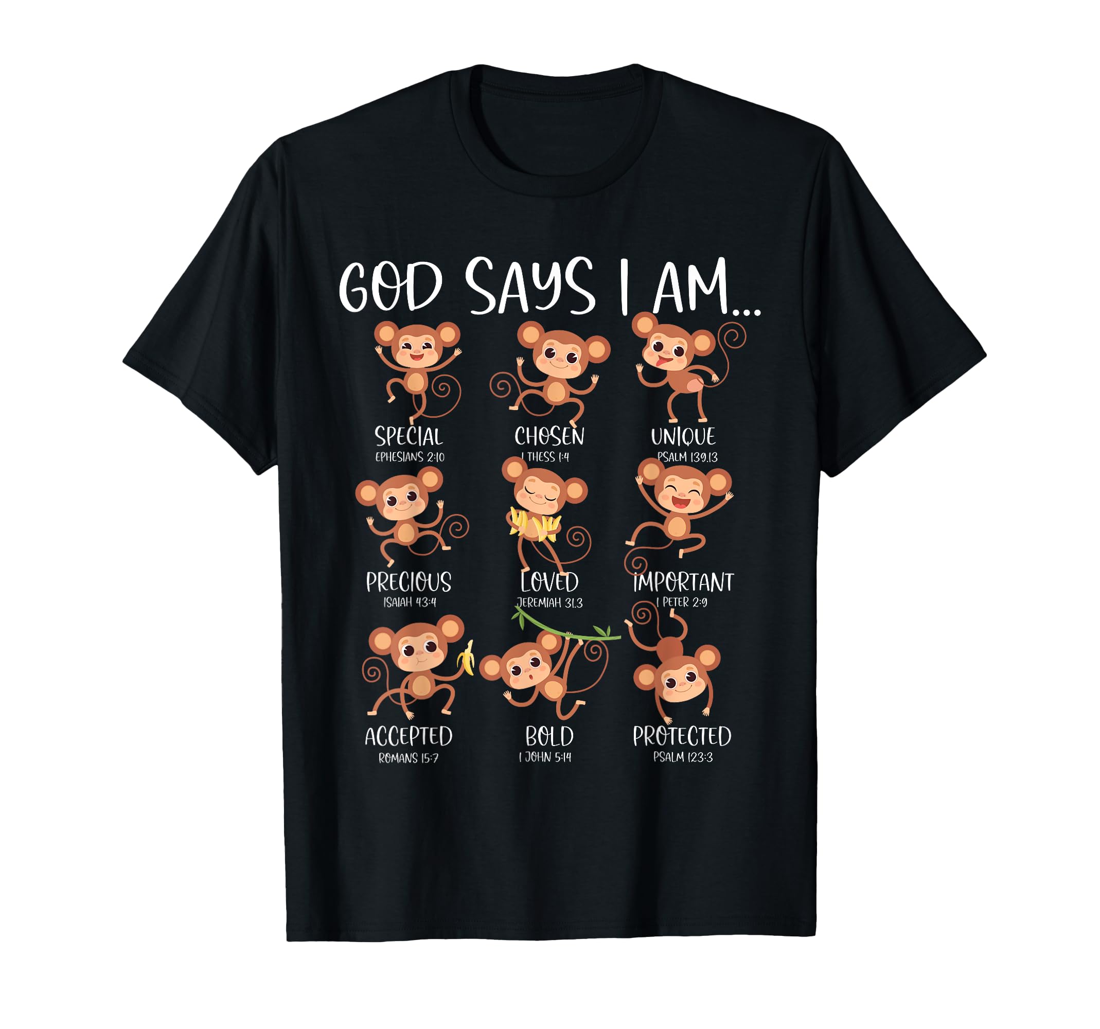 Amazon.com: God Say I Am Love Monkeys Cute Bible Quotes Cute Monkey ...