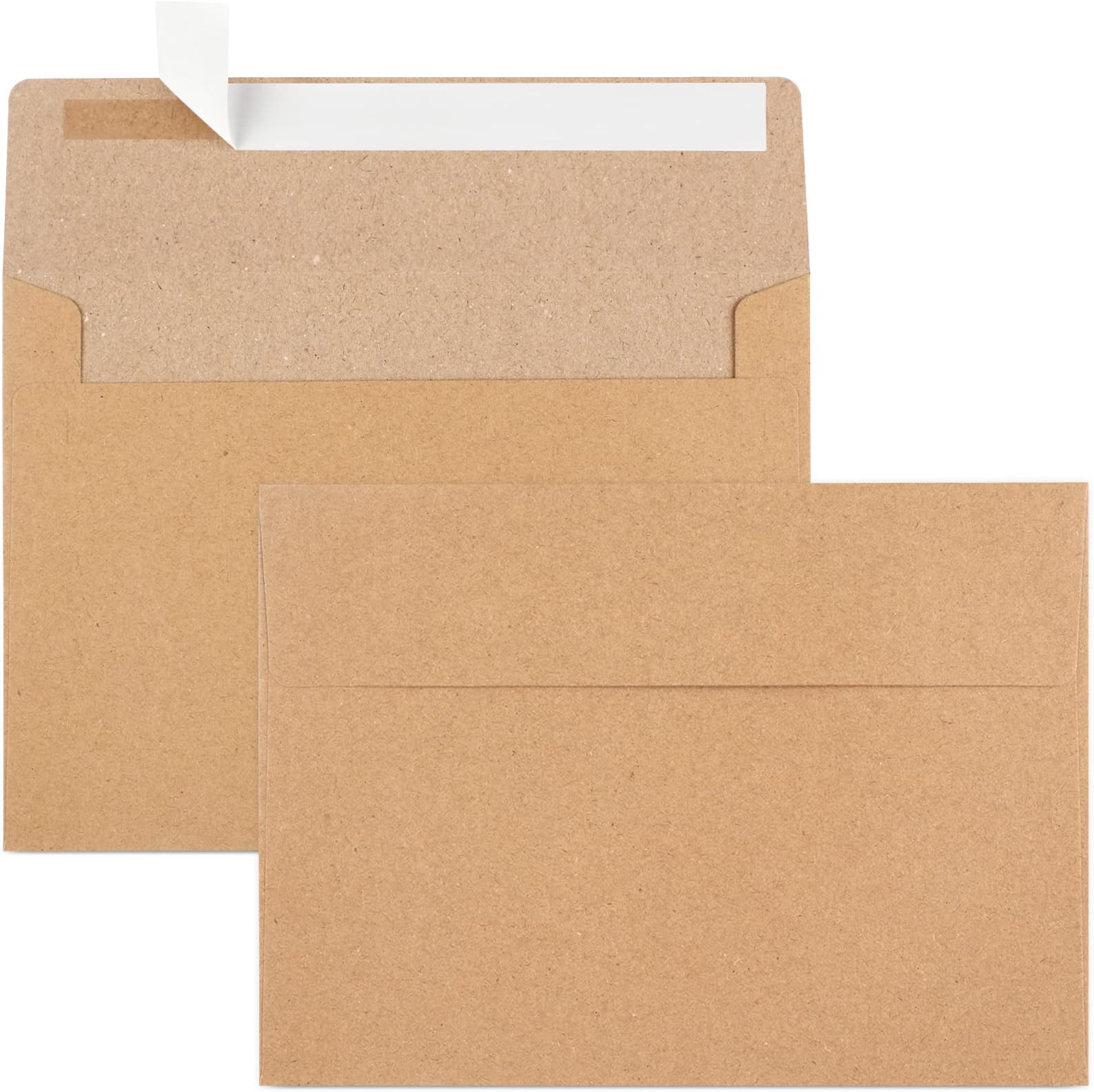 50 Pack Brown Kraft Envelopes, 5x7 Envelopes for Invitations, A7 ...