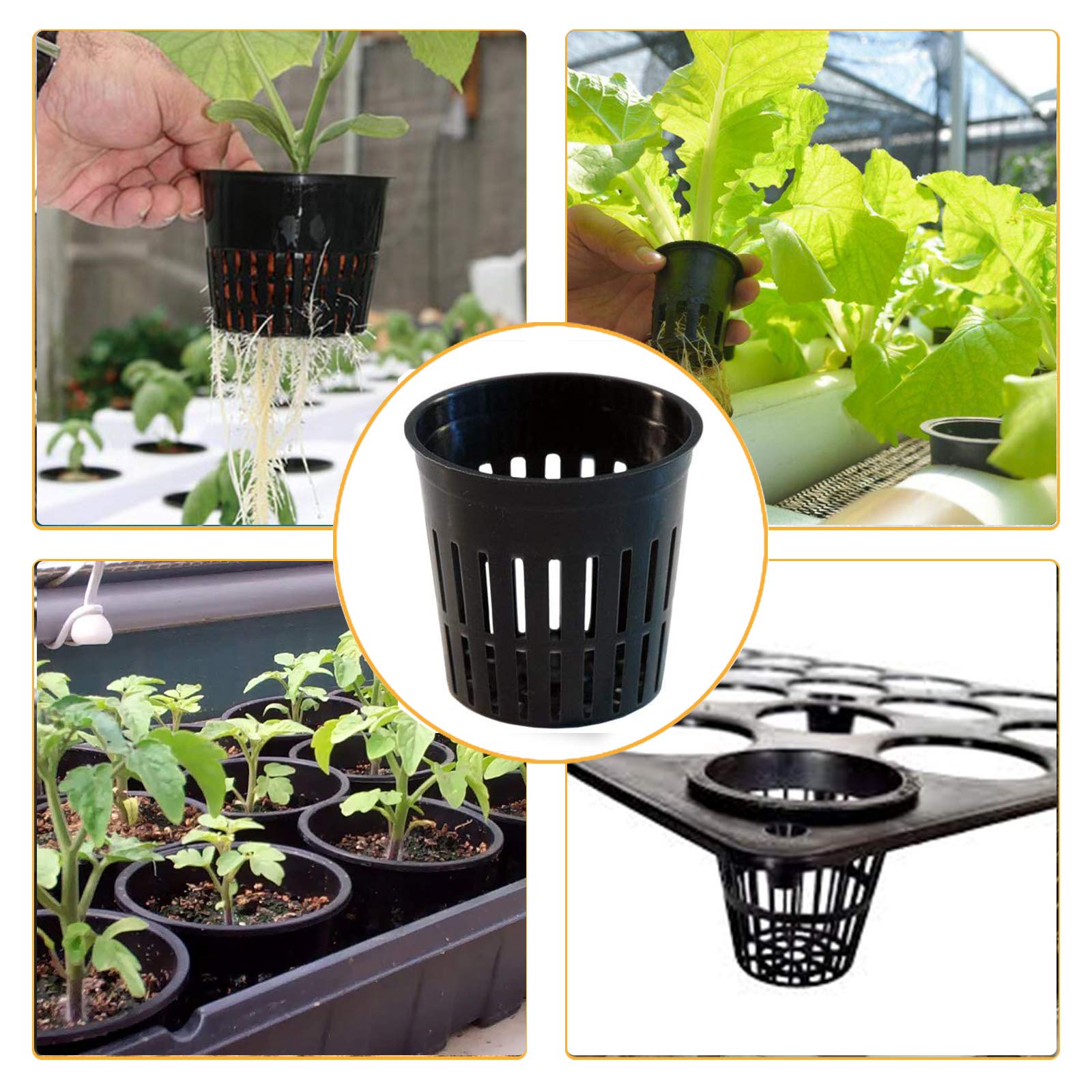 Snapklik.com : Tectsia 4 Inch Net Cups (25 Pack), Net Pots For ...