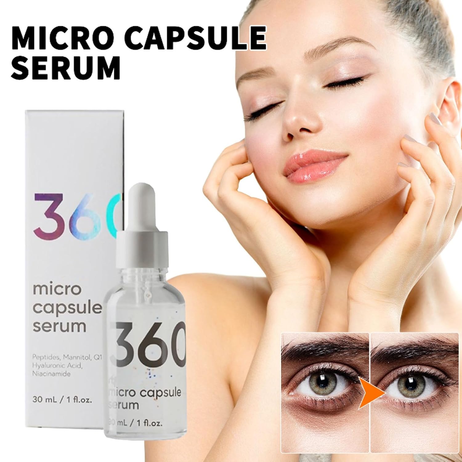 360 Micro Capsule Serum, 1.0 fl oz de esencia cápsula hidratante y ...