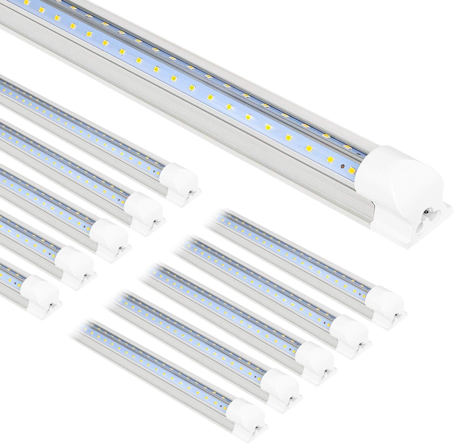 hykolity 8FT LED Shop Light, V Shape Integrated T8 LED Tube Light ...
