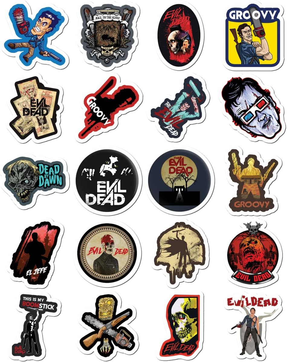 Amazon.com: 20 Pcs Stickers Pack Evil Vinyl Dead Colorful Aesthetic ...
