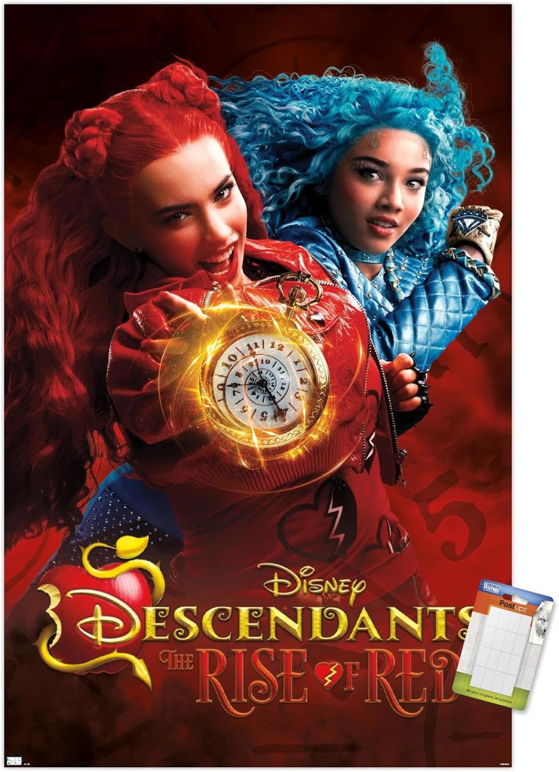 Amazon.com: Disney Descendants: The Rise of Red - Time Wall Poster, 22. ...