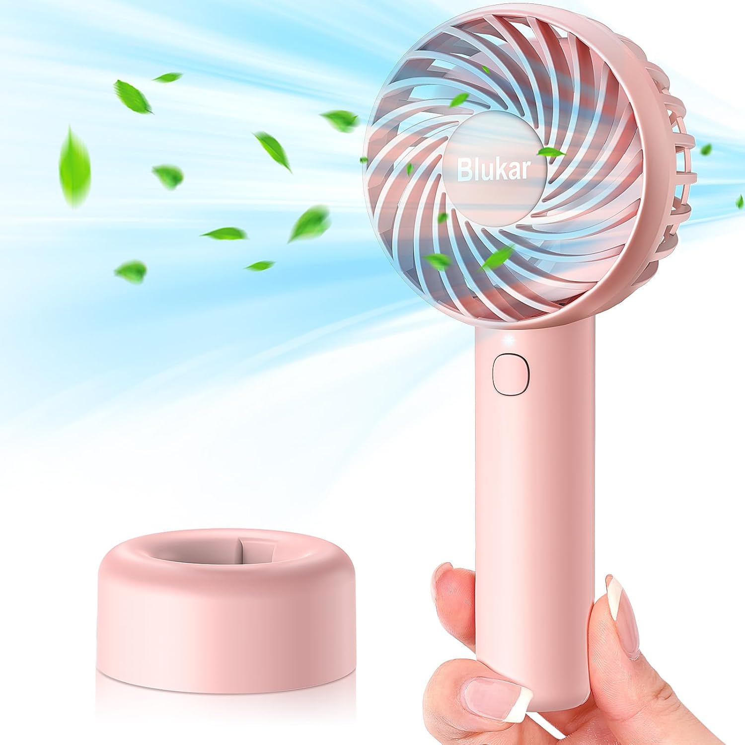 Amazon.com: Blukar Mini Handheld Fan, Portable USB Rechargeable Fans ...