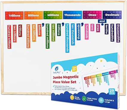 Amazon.com: 29 PCS Display Magnetic Place Value Set - Place Value ...