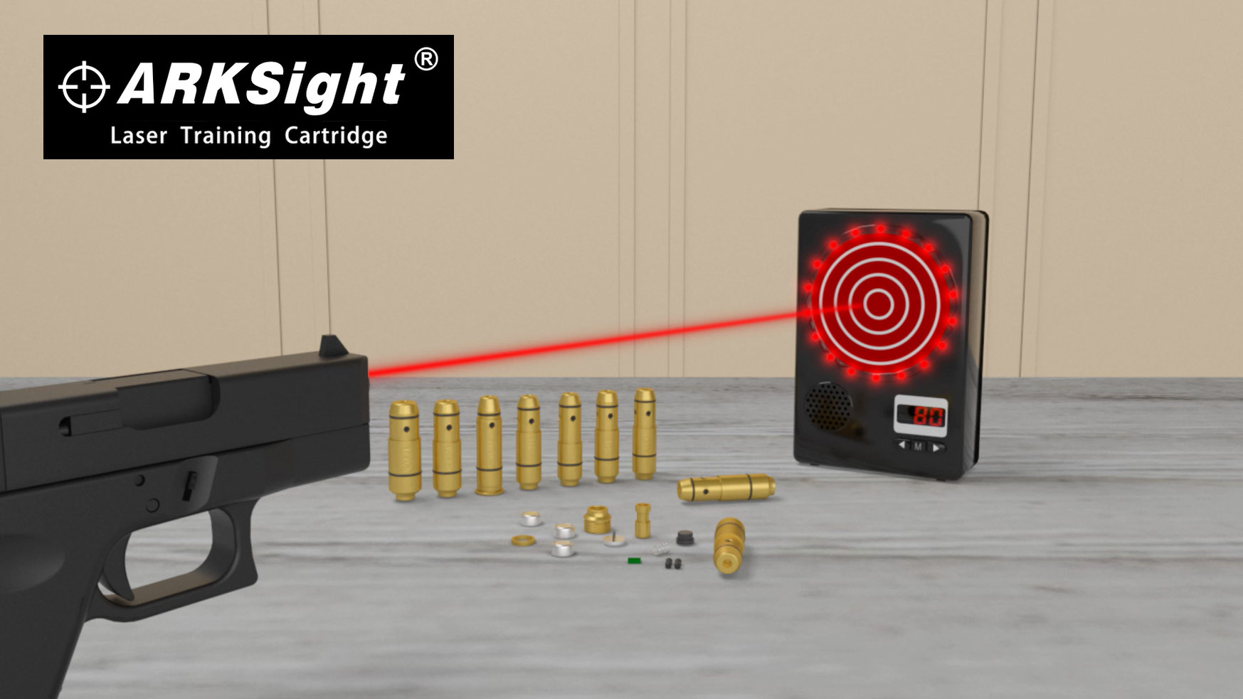Watch ARKSight Laser Training Cartridge, Dry Fire Training Bullet on ...