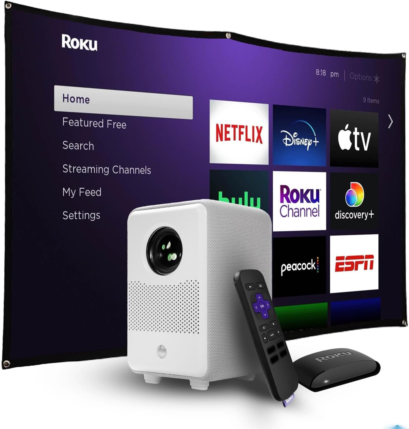 Amazon.com: RCA RPJ133 1080P, 30"-150" Picture Size, Built in Bluetooth ...