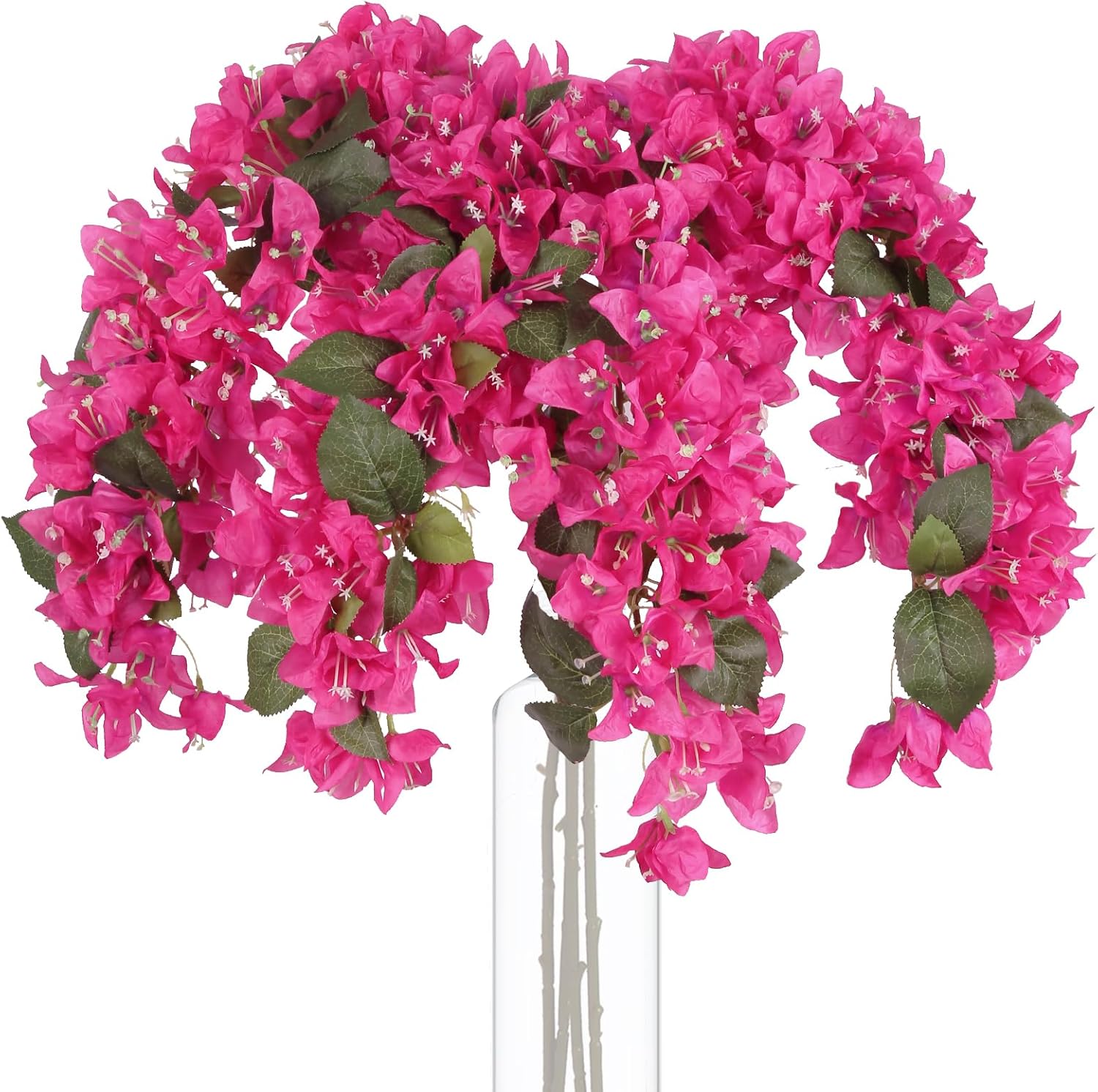 Amazon.com: IPOPU 4PCS Bougainvillea Artificial Flowers 42" Long Stem ...
