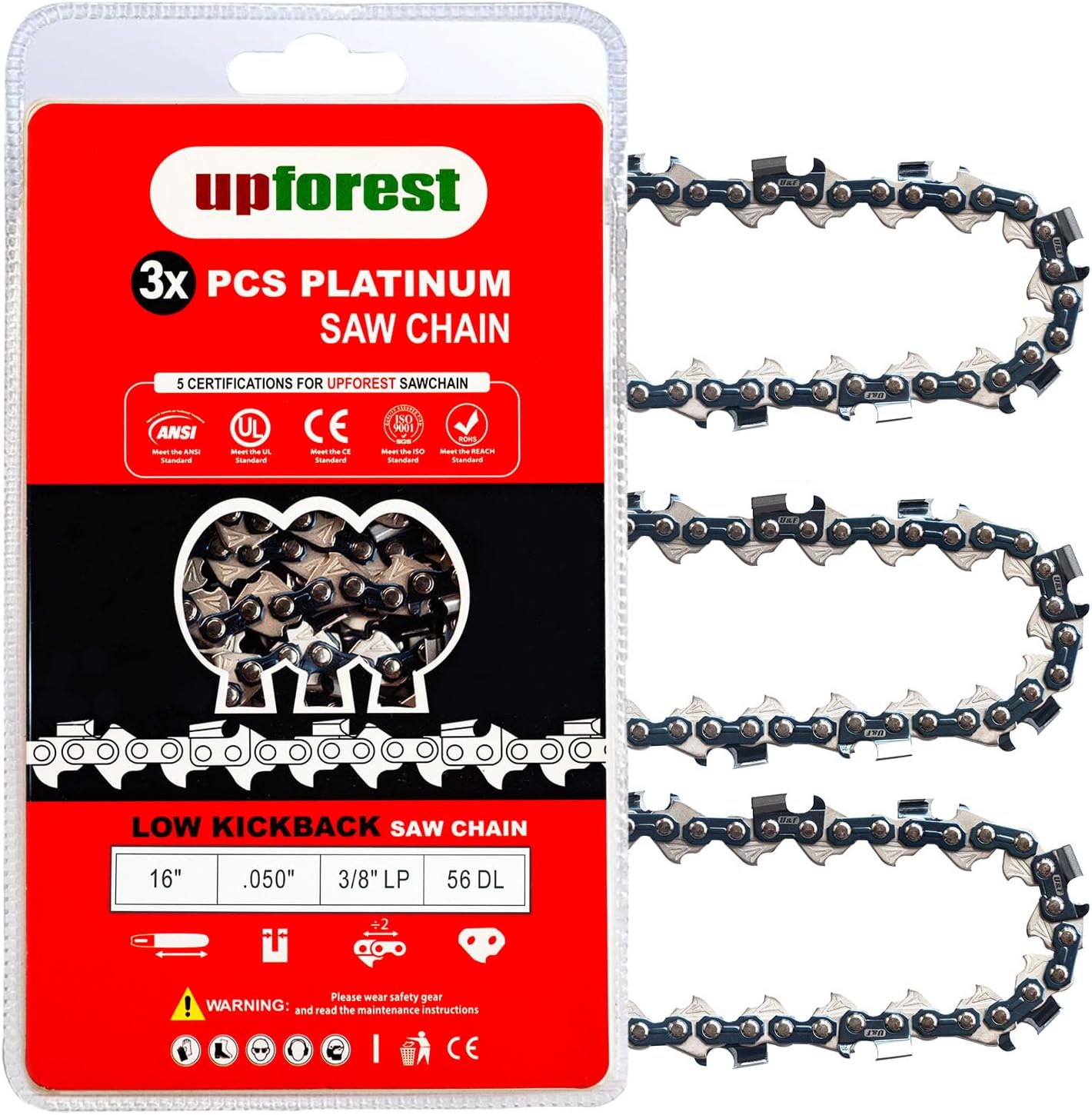 Amazon.com: 16 Inch Chainsaw Chain for Craftsman CMECS600, 16 ...